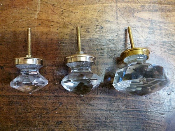 Glass cupboard knob - Wells Reclamation