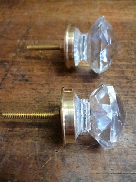 Glass cupboard knob - Wells Reclamation