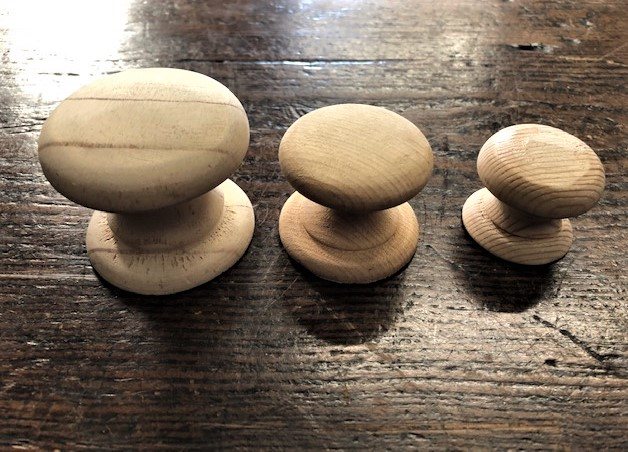 Wooden cupboard knobs - Wells Reclamation