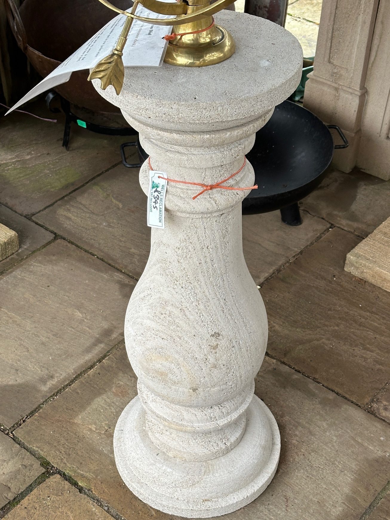 carved stone plinth - Wells Reclamation