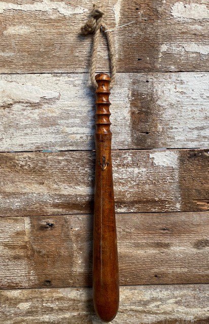 Teak military baton - Wells Reclamation