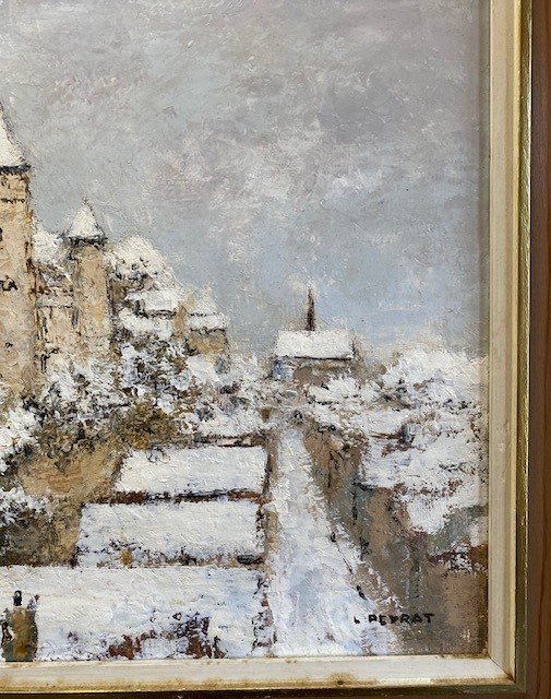 Original Louis Peyrat Oil Painting - Wells Reclamation