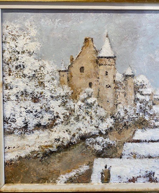 Original Louis Peyrat Oil Painting - Wells Reclamation