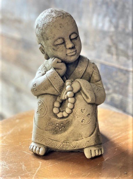 Monk statue - Wells Reclamation