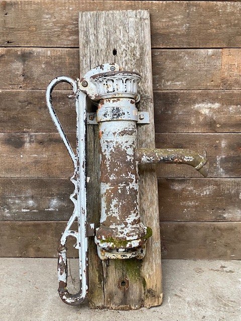 Antique Reclaimed Iron Water Pump - Wells Reclamation