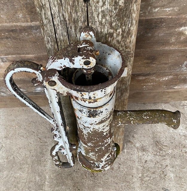 Antique Reclaimed Iron Water Pump - Wells Reclamation