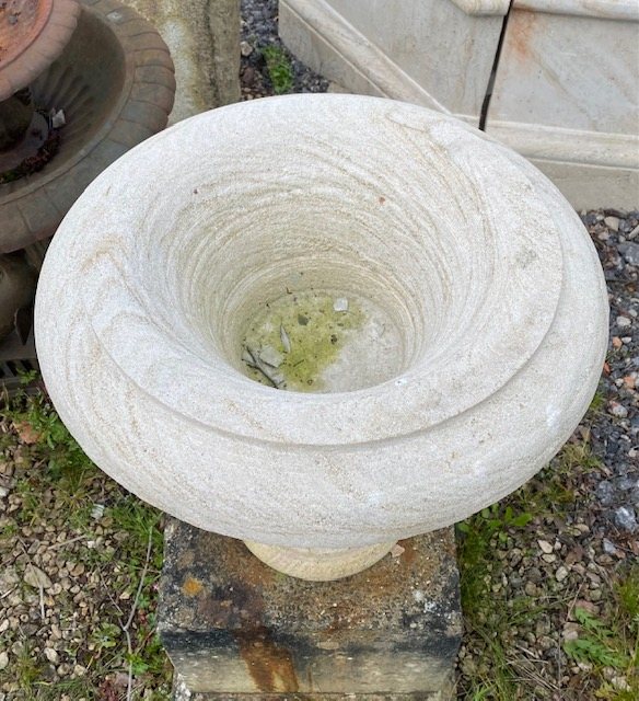 stone garden urn planter - Wells Reclamation