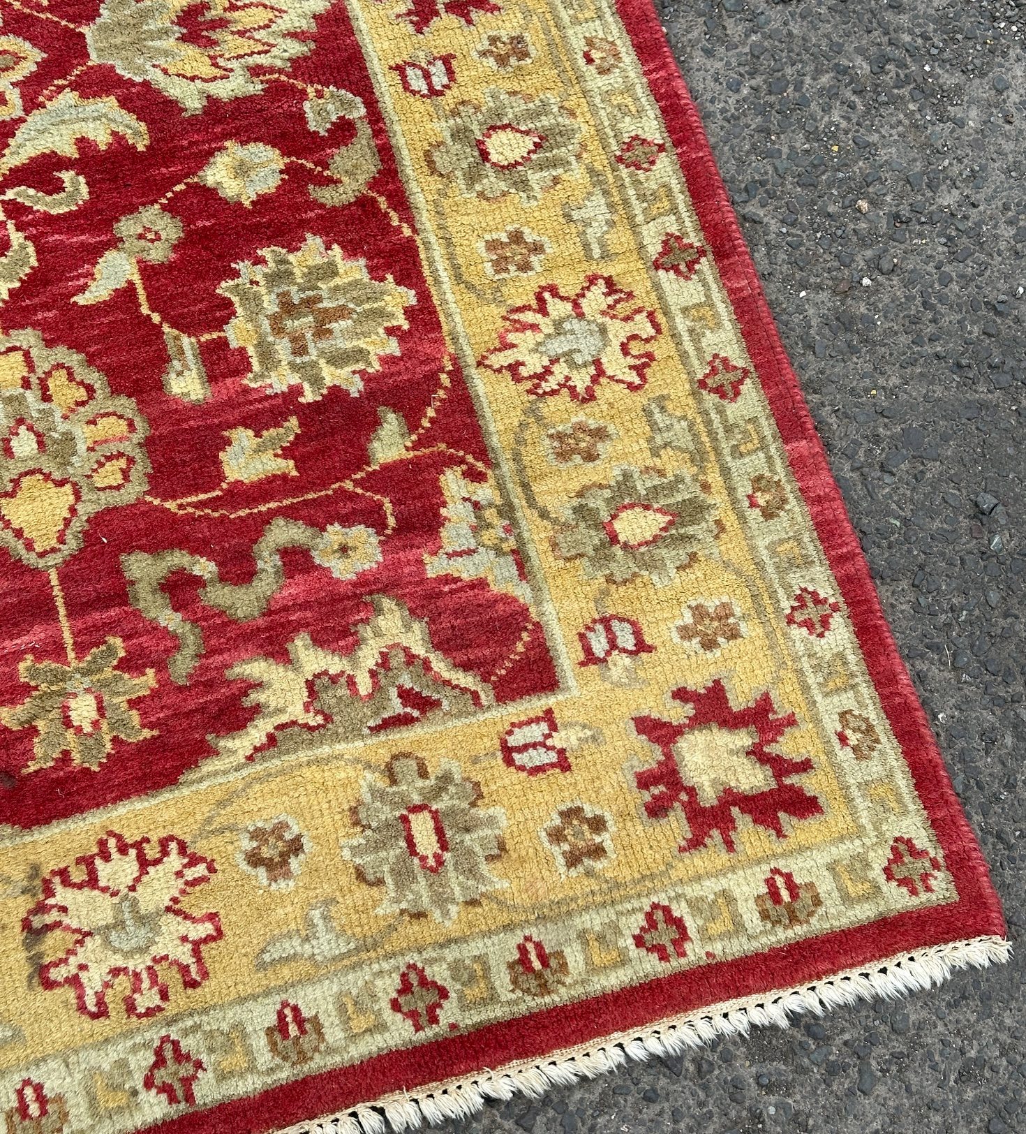 vintage wool rug - Wells Reclamation