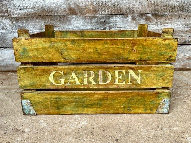 Wooden Crate Container Garden Vertical Veg Man On Container Gardening: