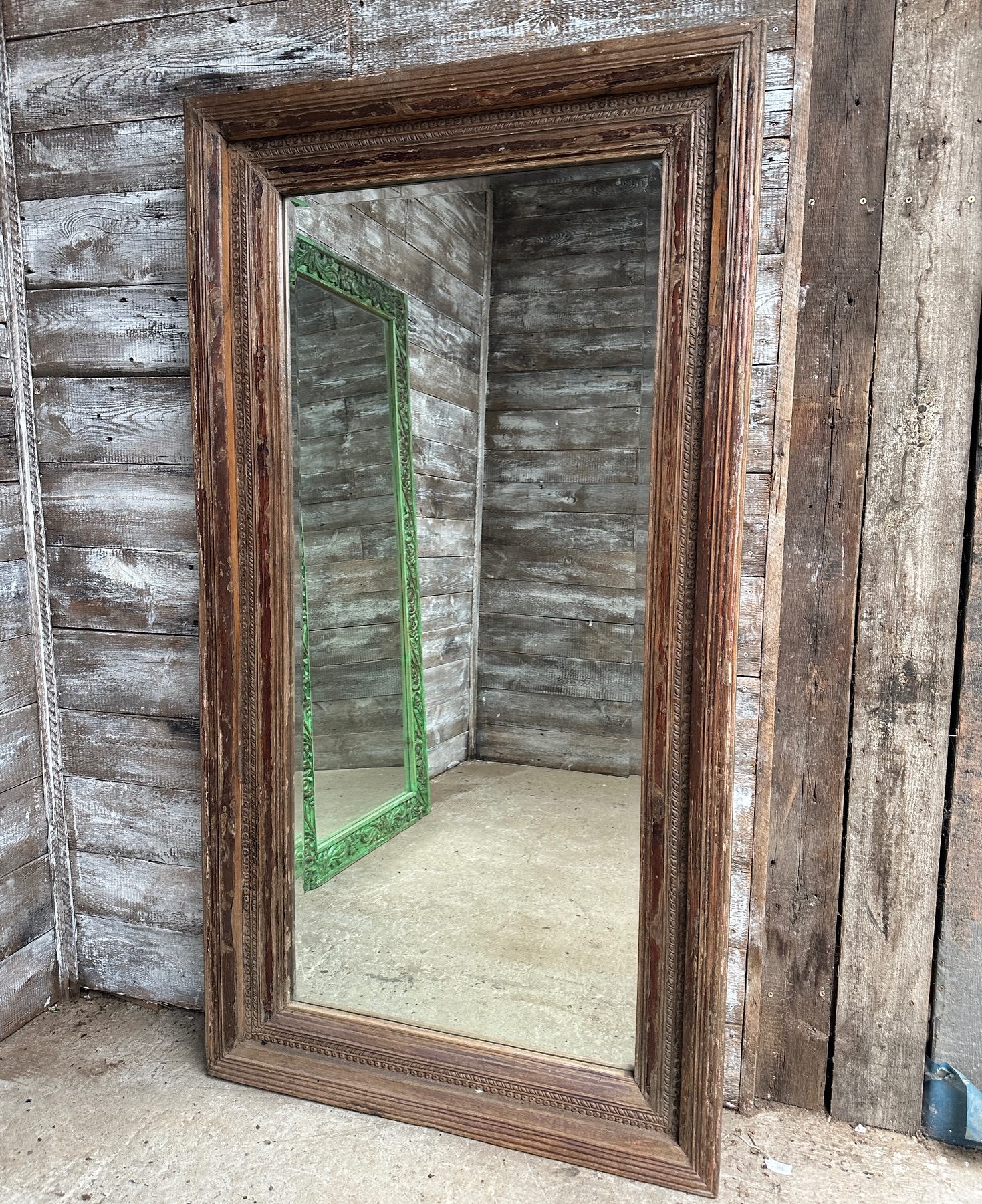 large vintage mirror - Wells Reclamation