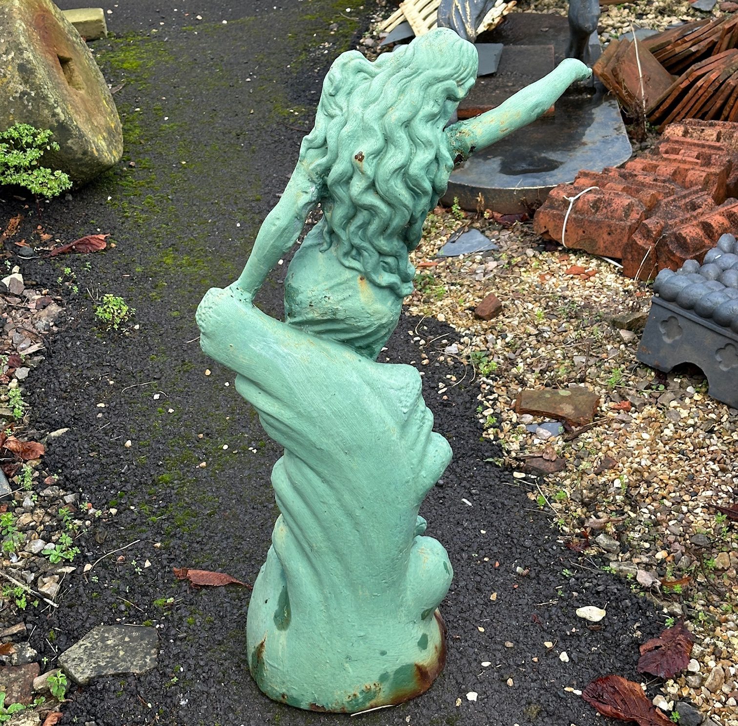 cast iron garden statue - Wells Reclamation