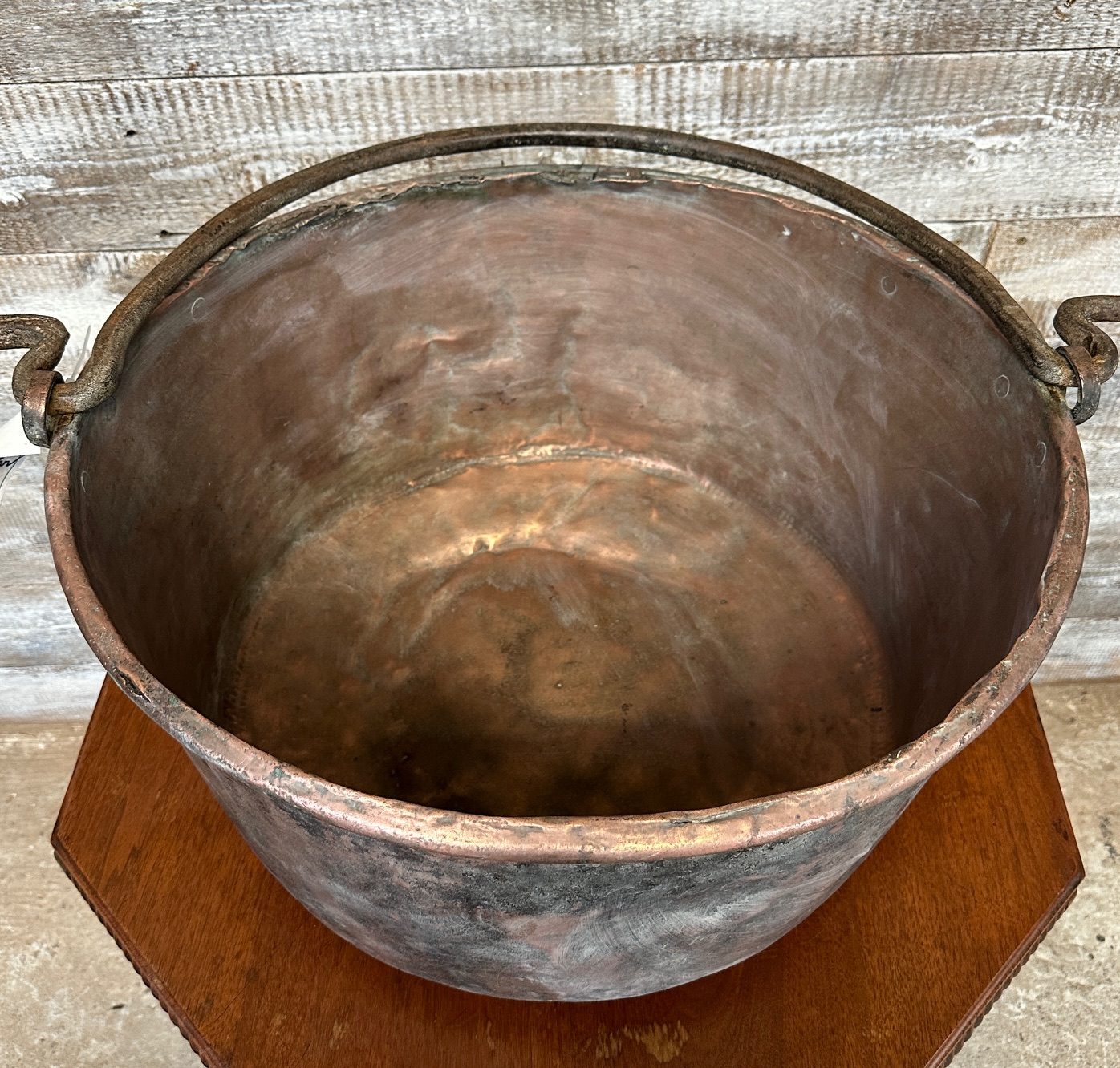 antique copper cauldron - Wells Reclamation