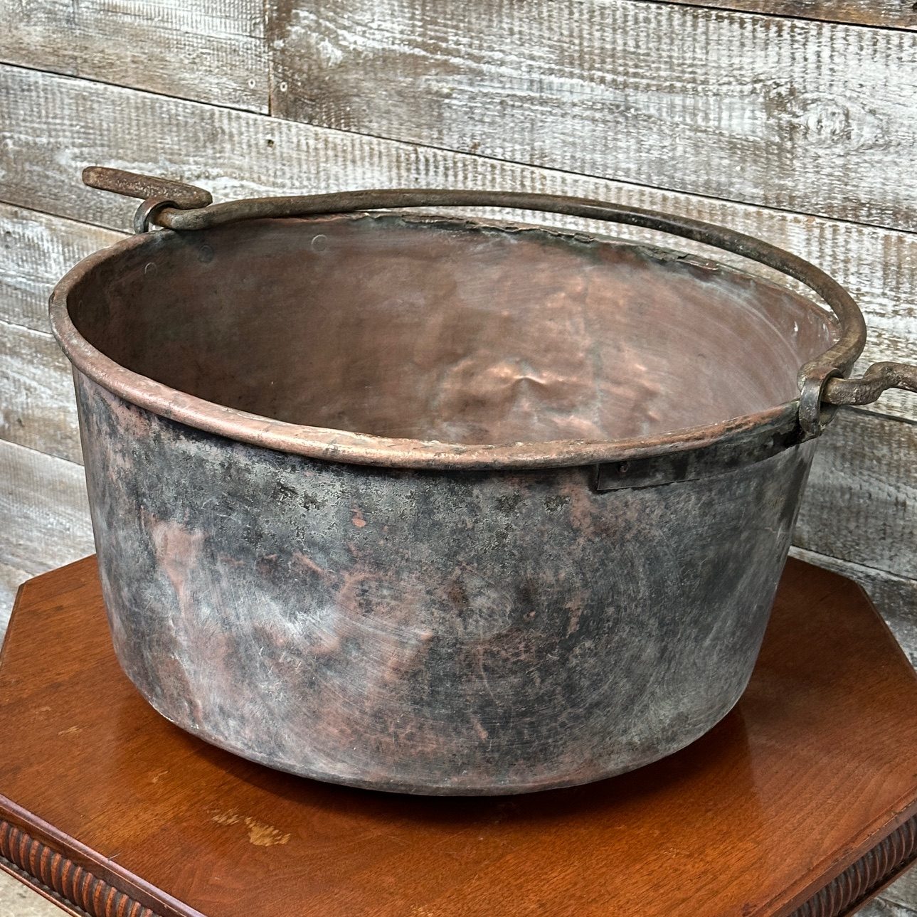 antique copper cauldron - Wells Reclamation