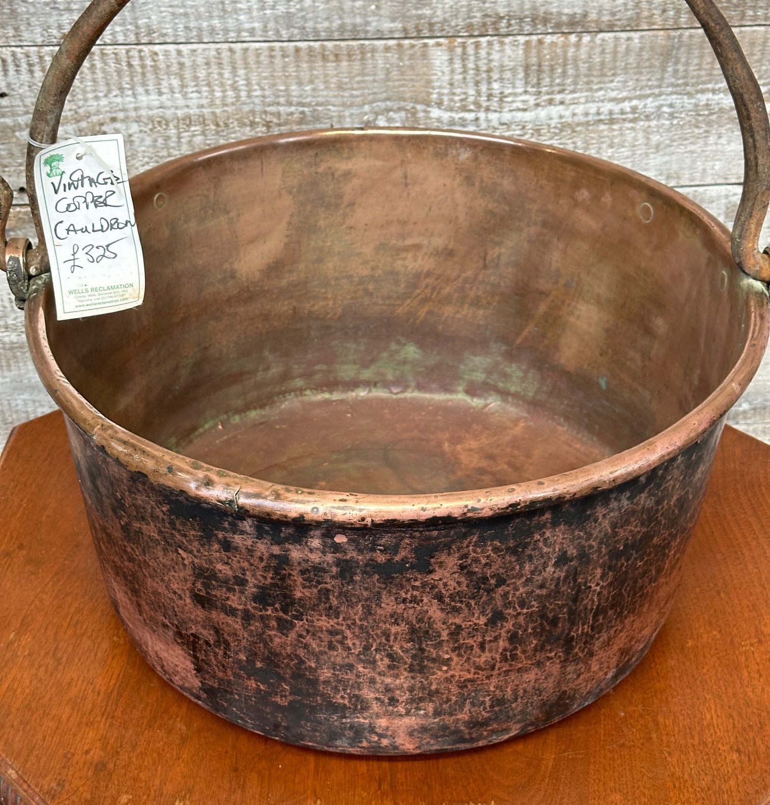 copper cauldron - Wells Reclamation
