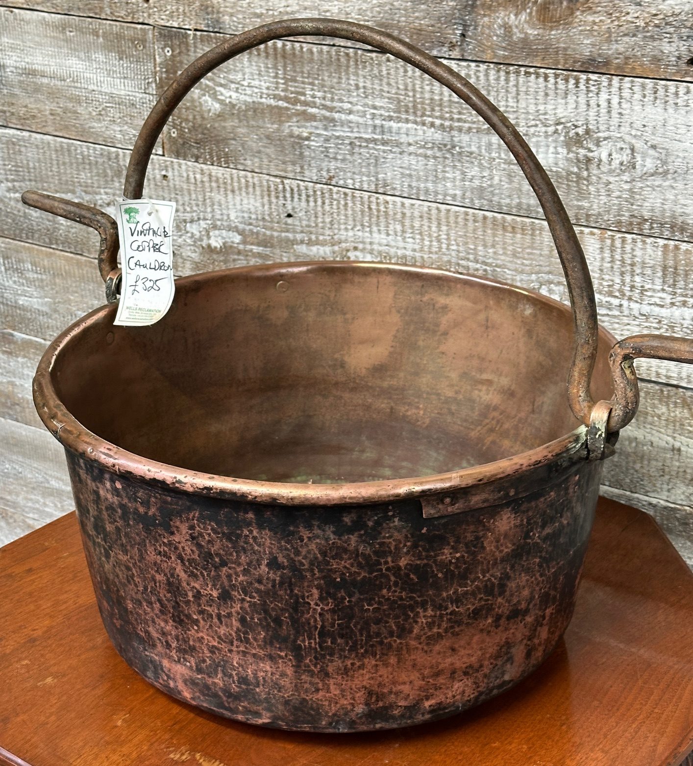 copper cauldron - Wells Reclamation