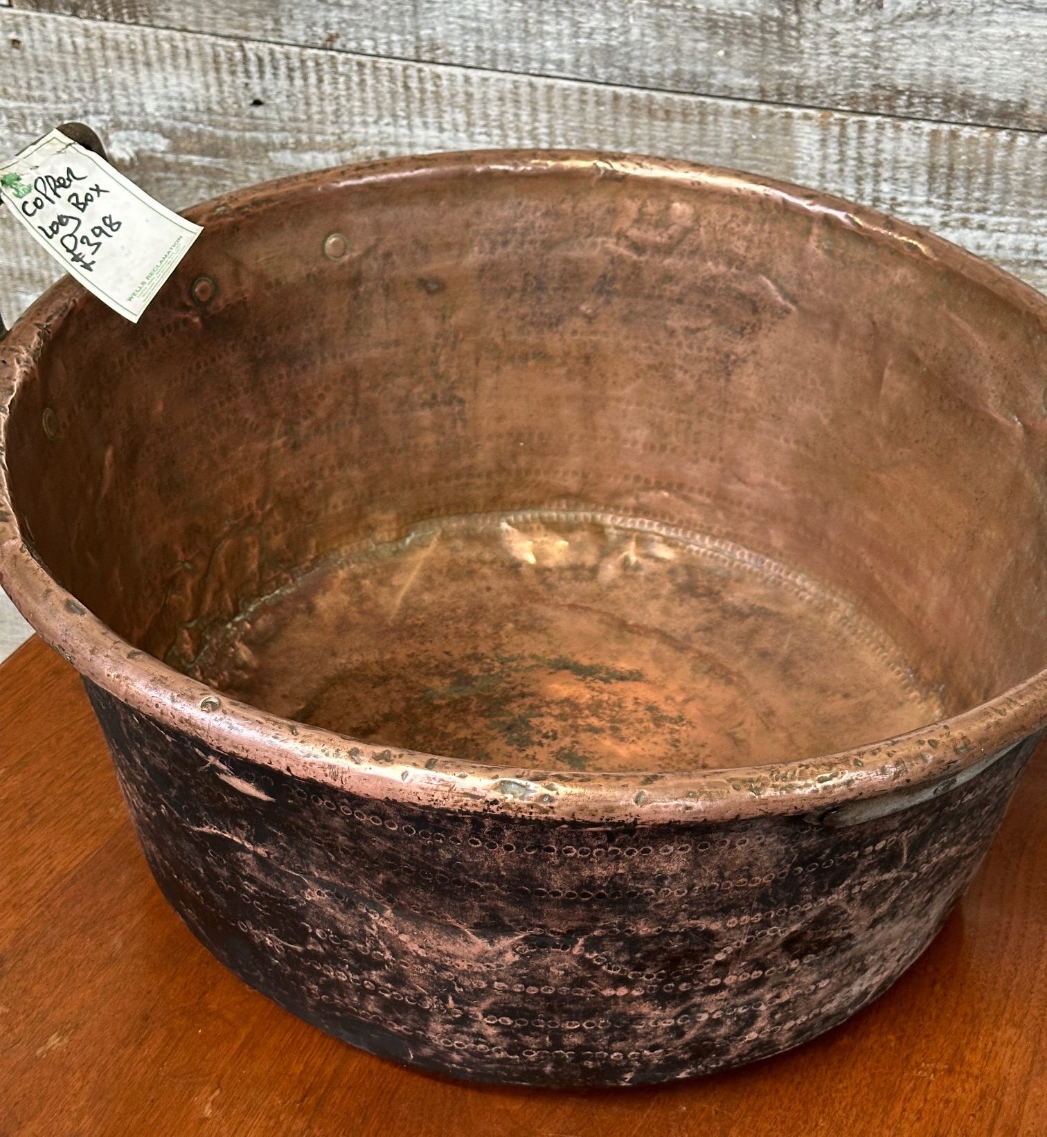 antique copper basin - Wells Reclamation