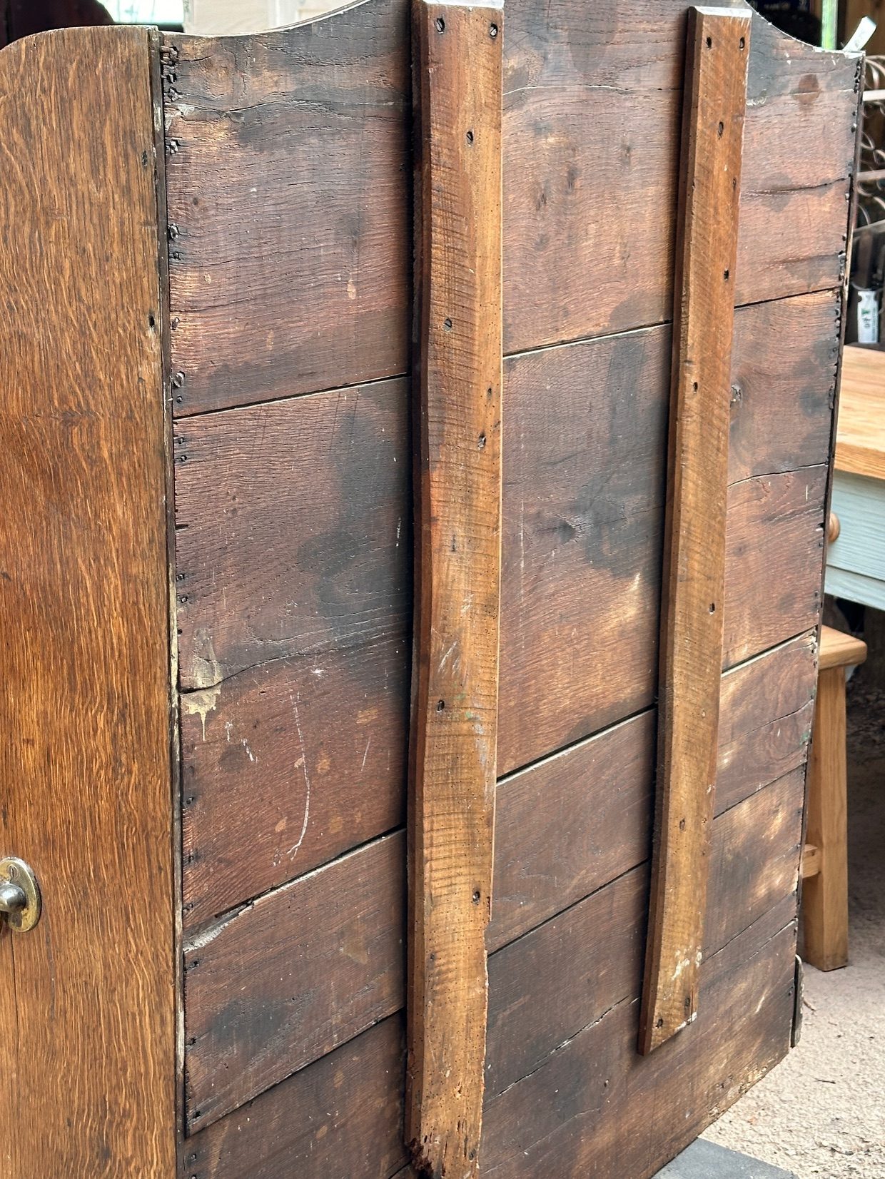 antique log box - Wells Reclamation