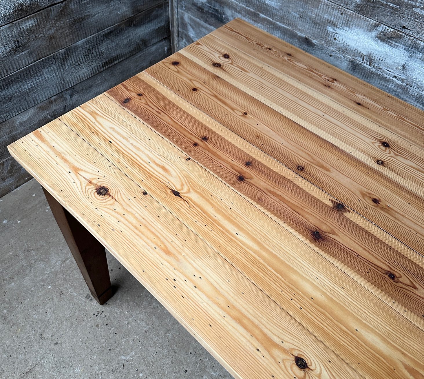 pine dining table - Wells Reclamation
