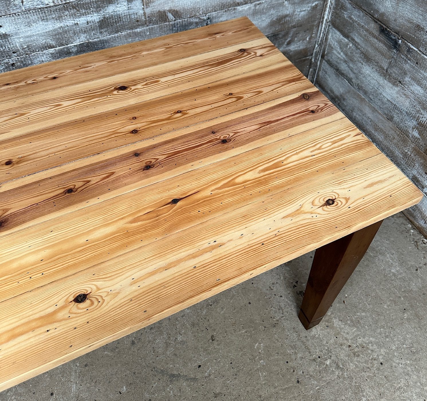 pine dining table - Wells Reclamation