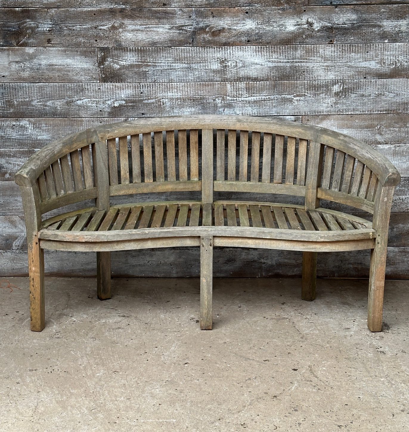 teak garden bench - Wells Reclamation