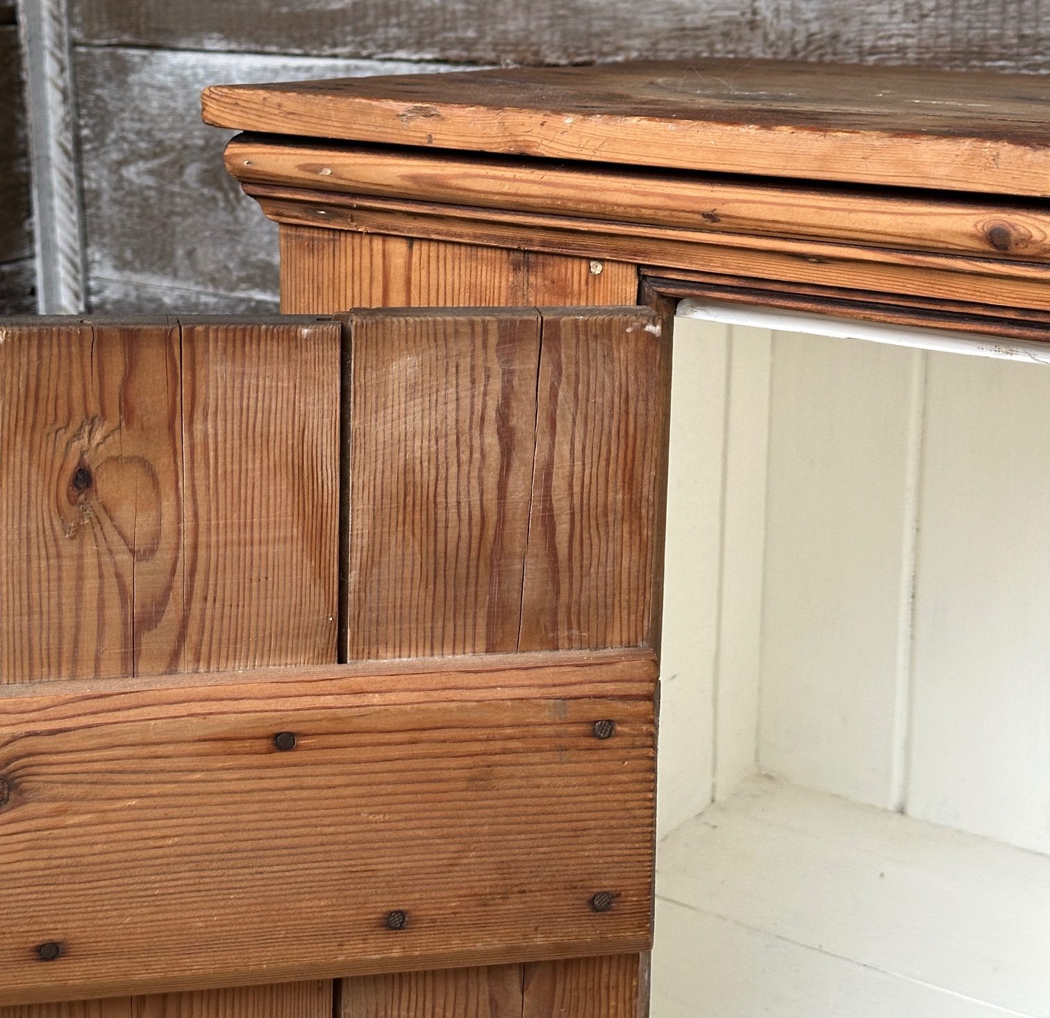 victorian pine cupboard - Wells Reclamation