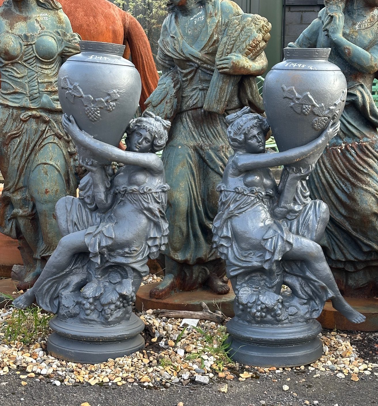 cast iron garden statues - Wells Reclamation