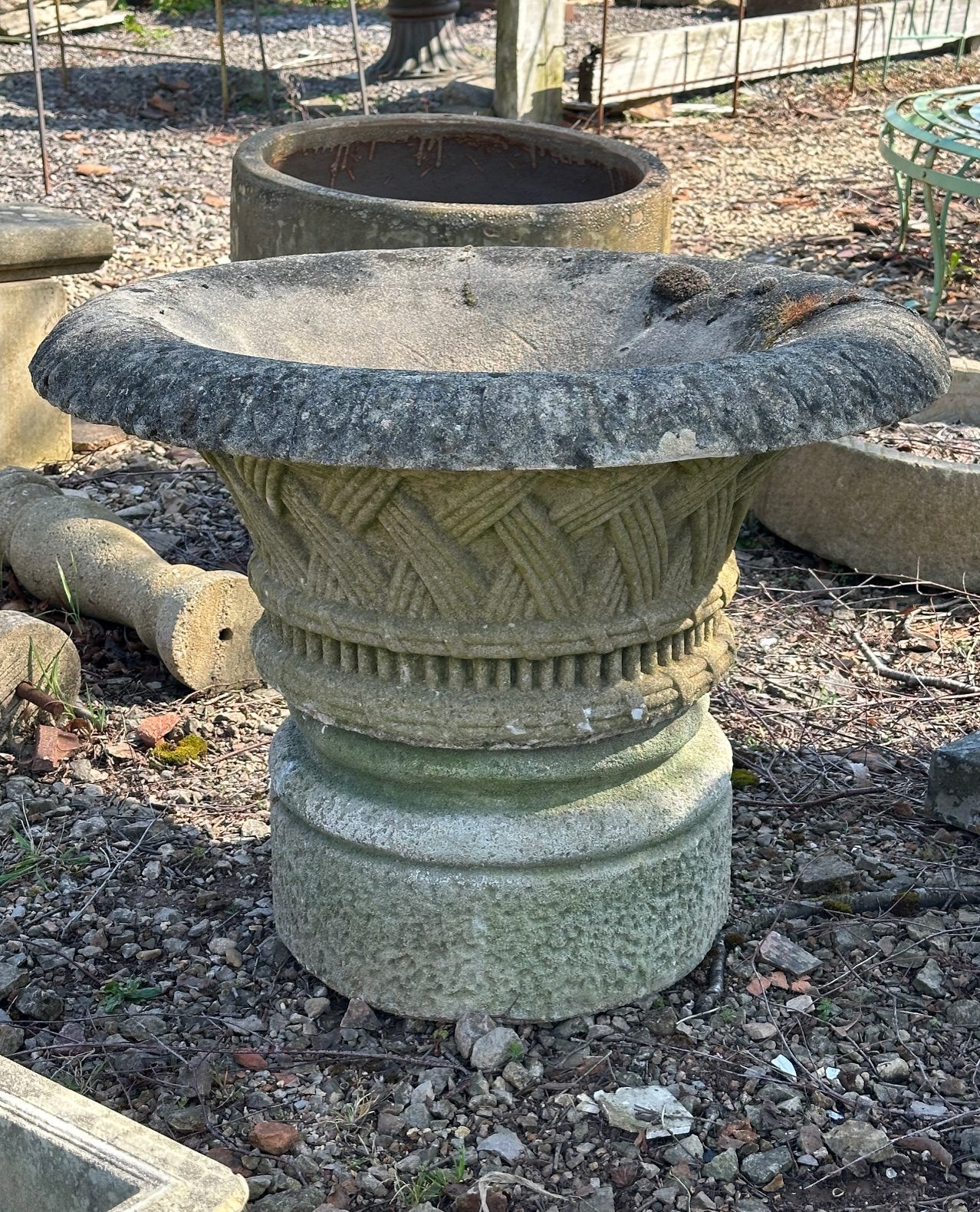 vintage garden urn - Wells Reclamation