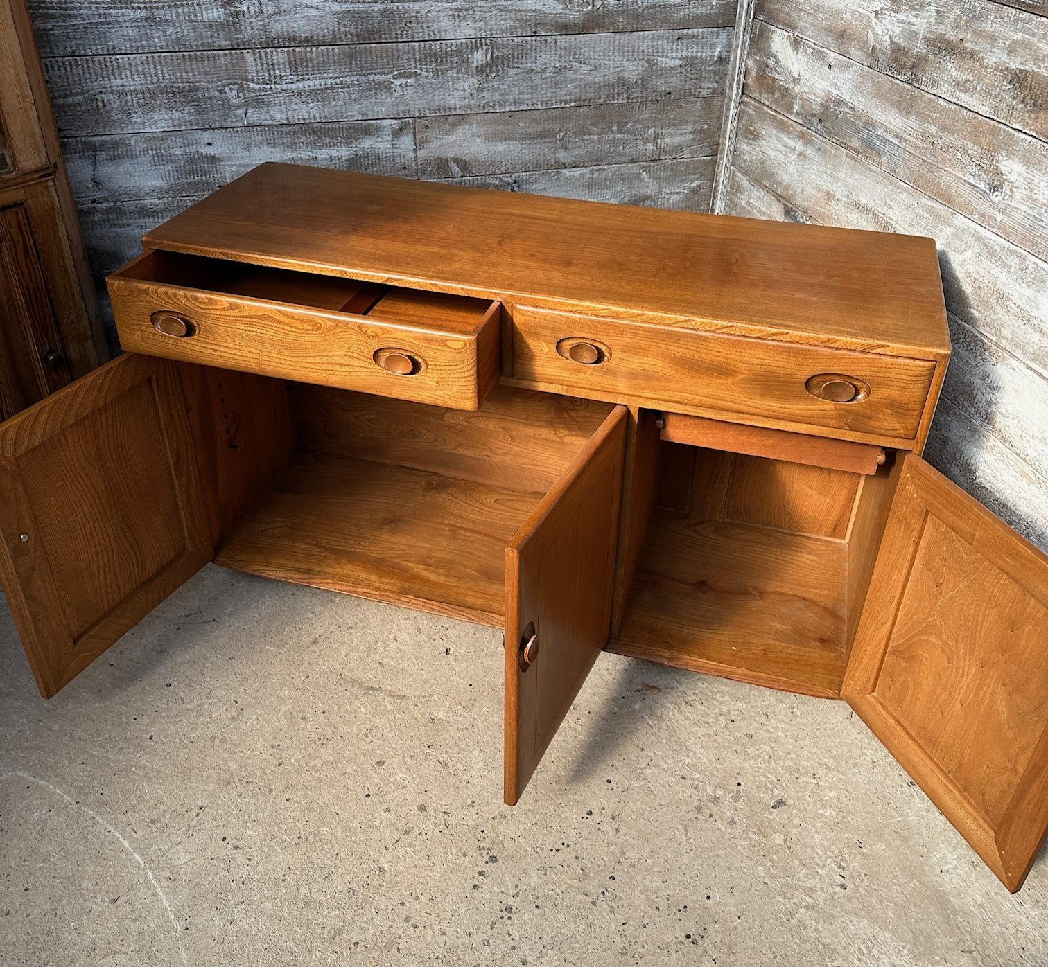 vintage ercol sideboard - Wells Reclamation
