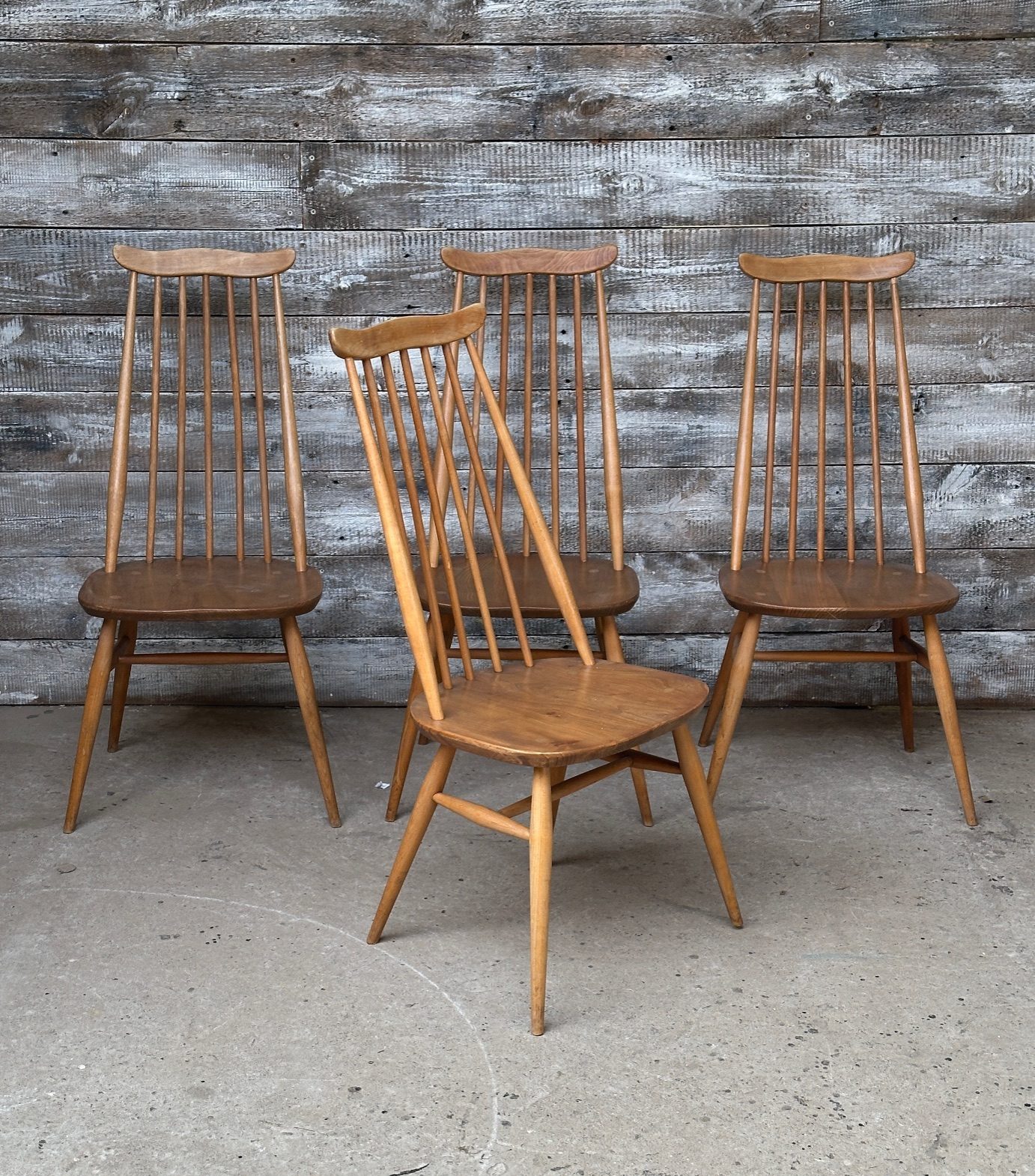ercol dining chairs - Wells Reclamation
