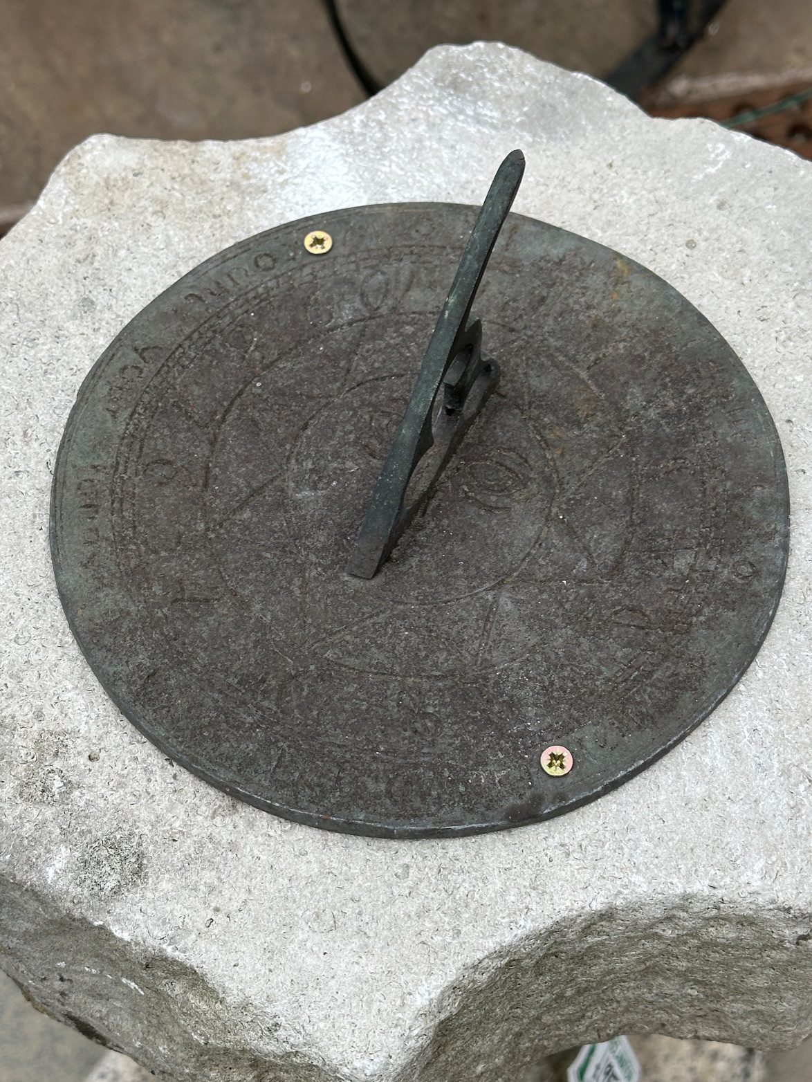 antique sundial - Wells Reclamation