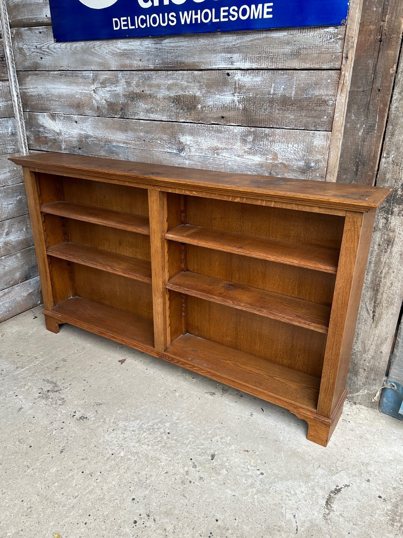 antique low bookcase - Wells Reclamation
