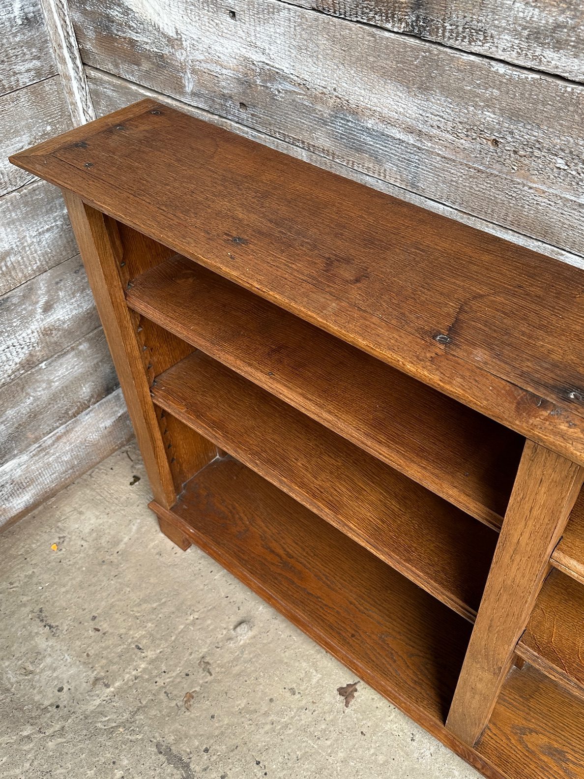 antique low bookcase - Wells Reclamation