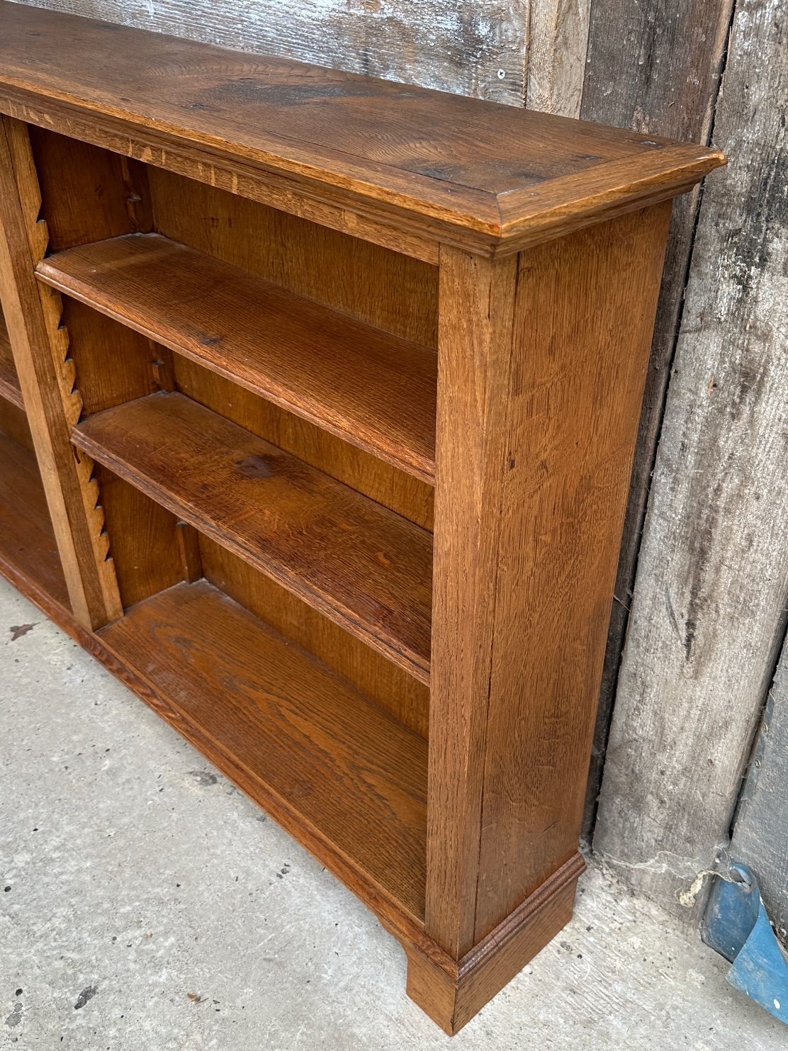 antique low bookcase - Wells Reclamation