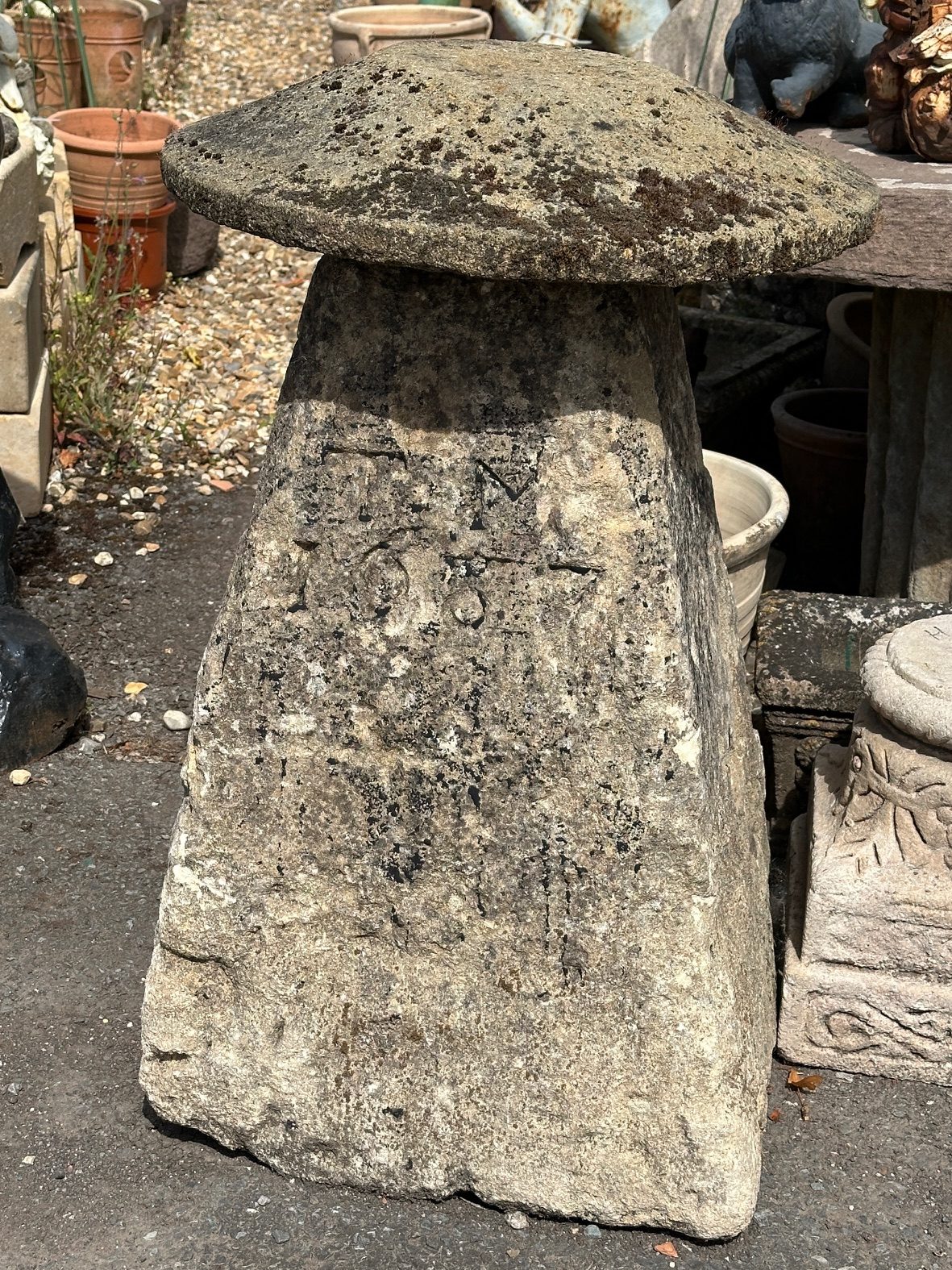 antique staddle stone - Wells Reclamation