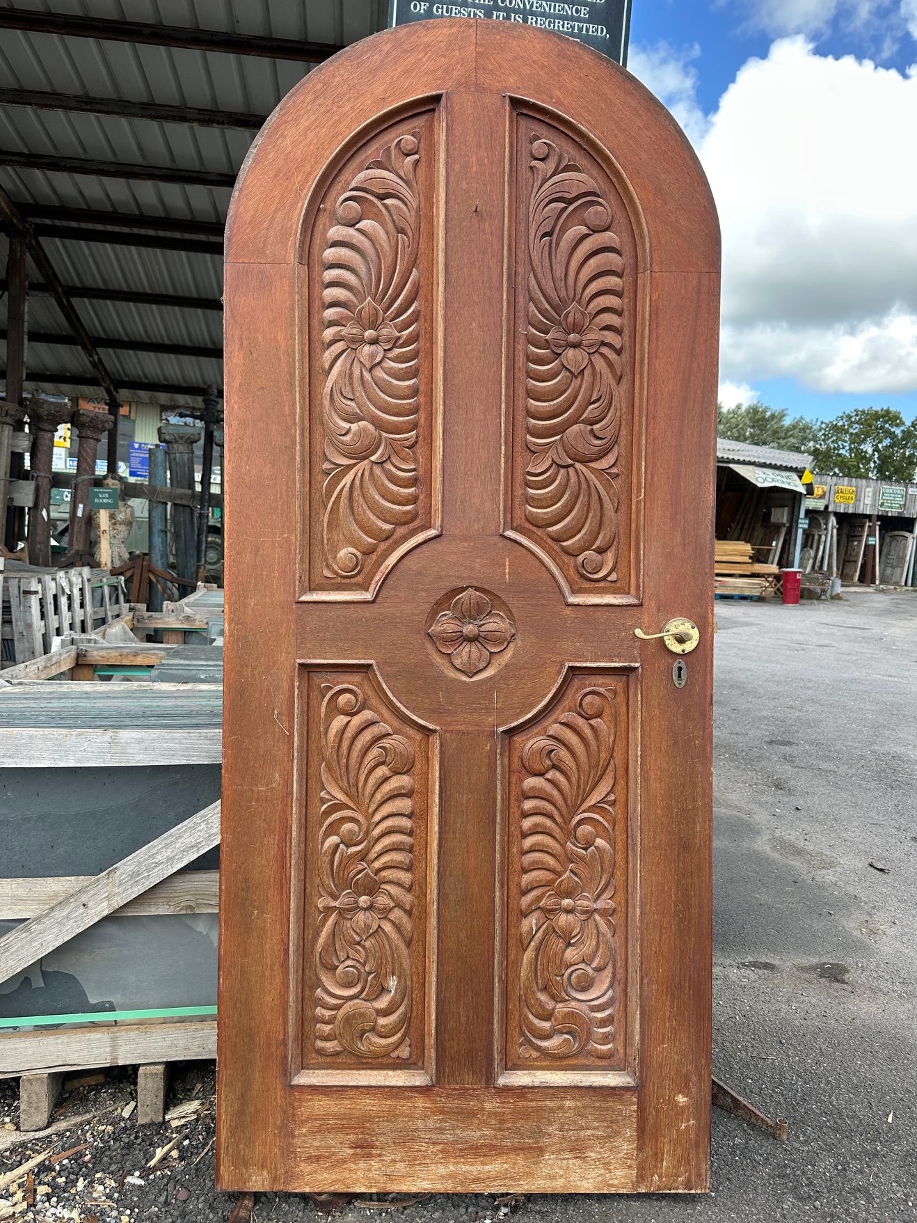 Reclaimed front door - Wells Reclamation