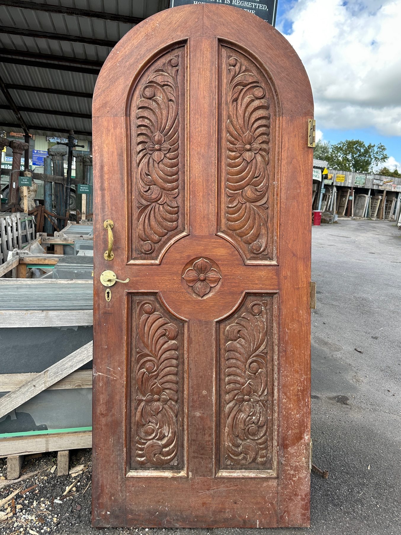 Reclaimed front door - Wells Reclamation