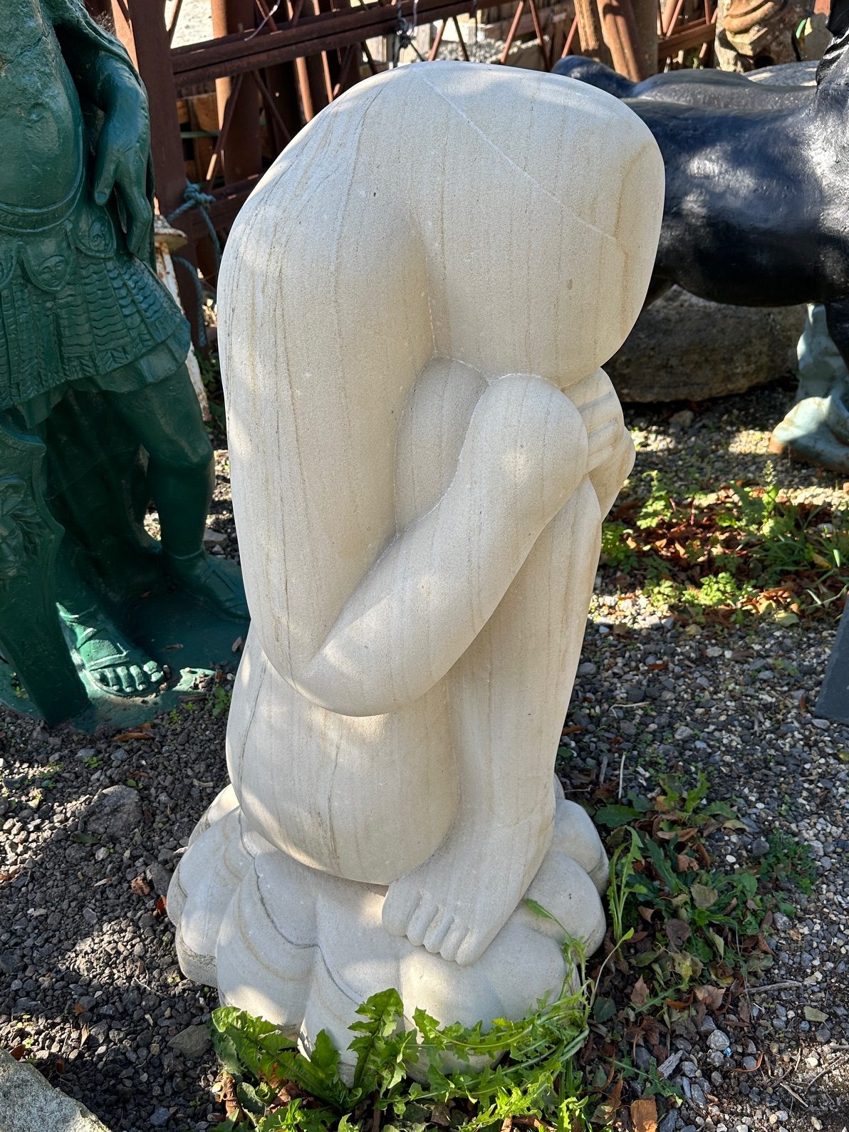 stone garden statue - Wells Reclamation
