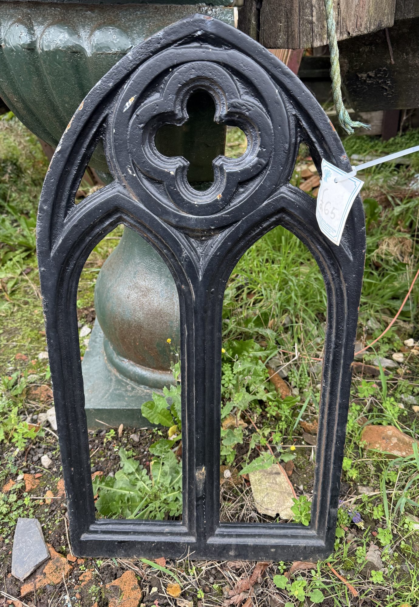 Gothic Cast Iron Window Frame - Wells Reclamation