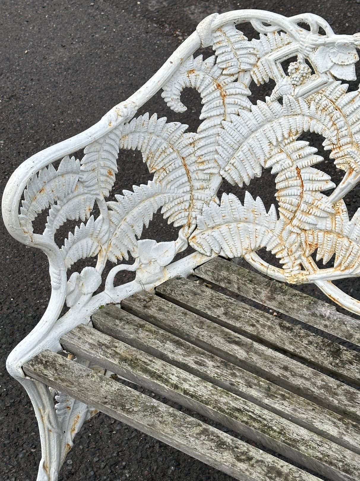 antique garden bench - Wells Reclamation