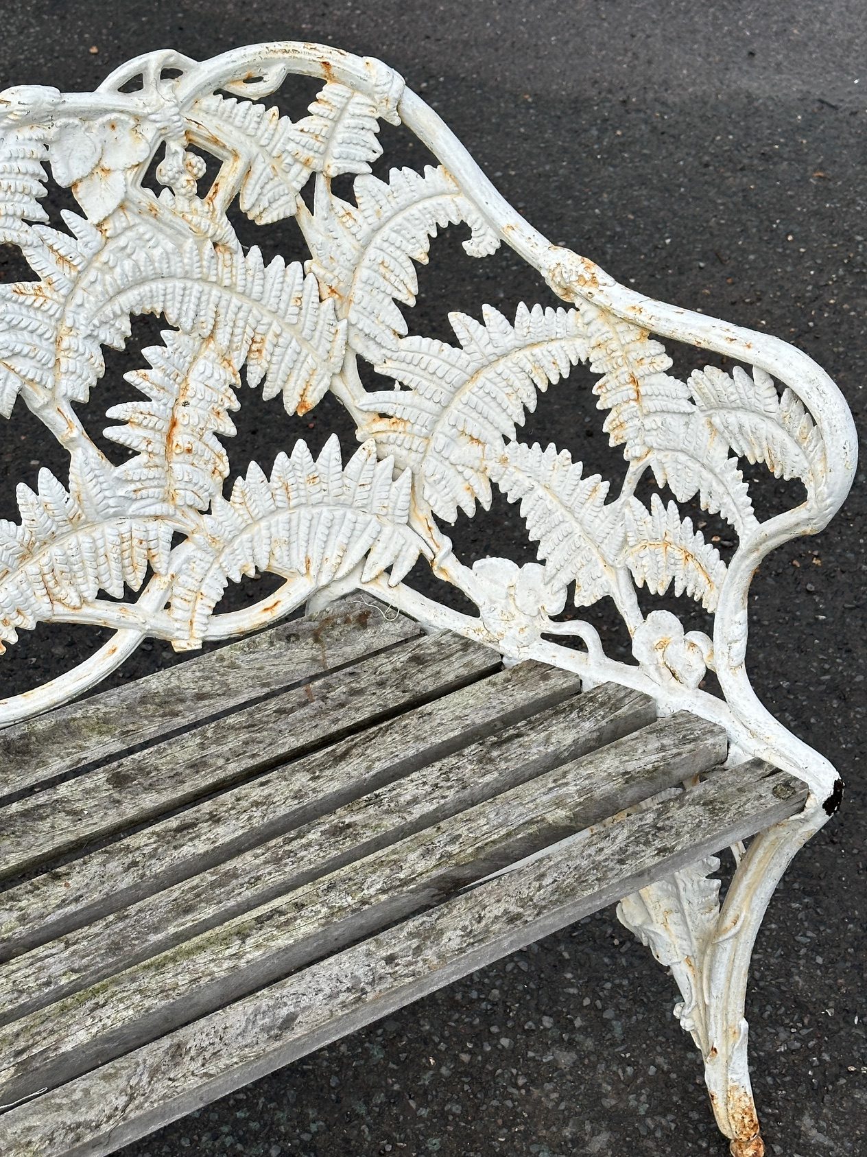 antique garden bench - Wells Reclamation