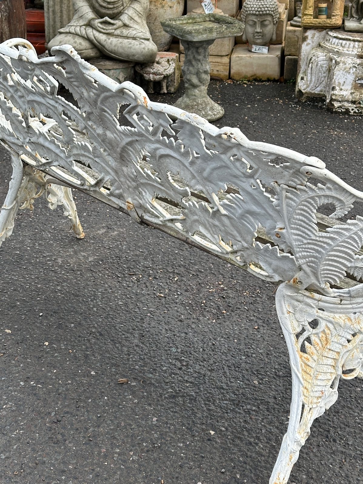 antique garden bench - Wells Reclamation