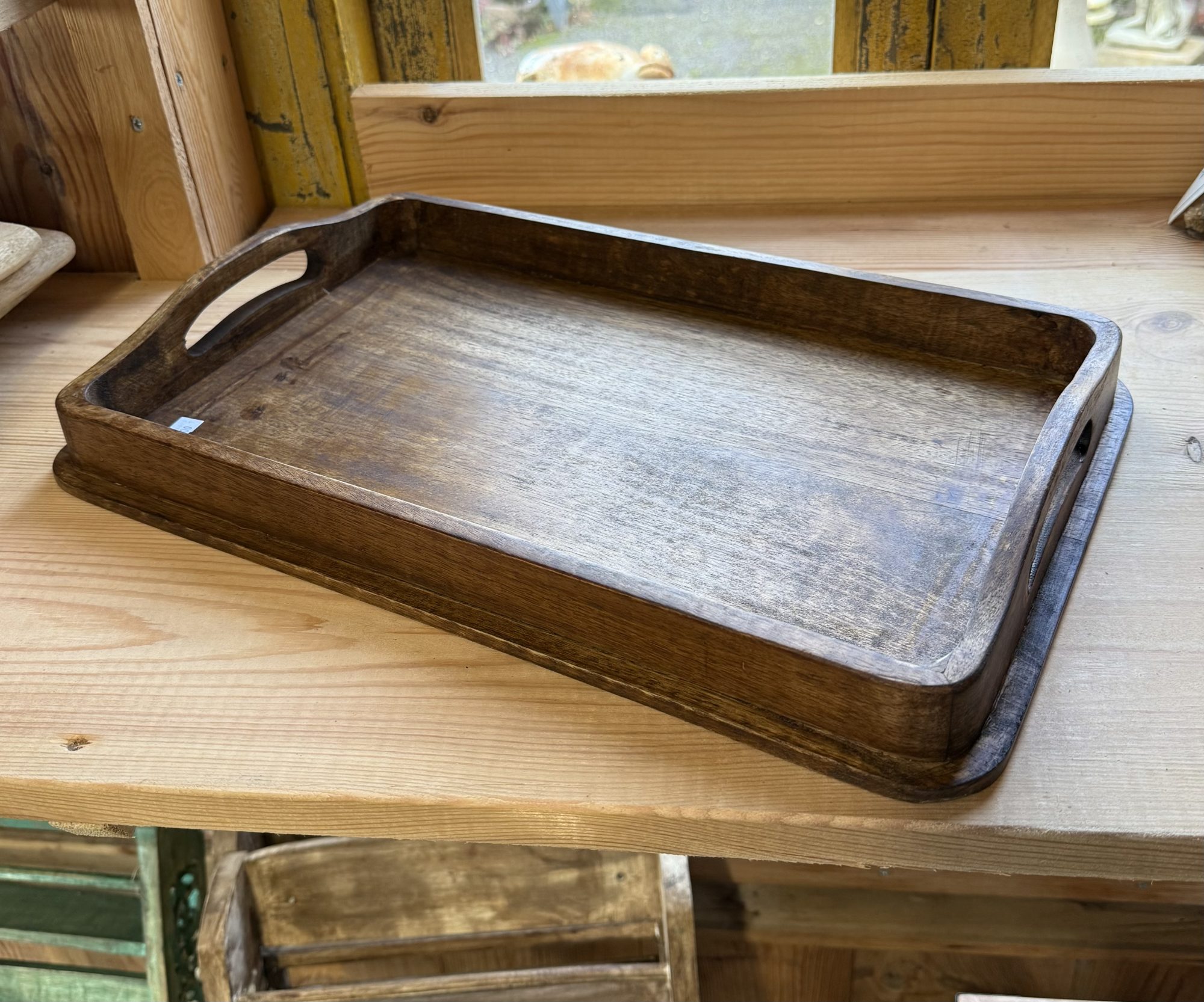 Hardwood Tea Tray - Wells Reclamation
