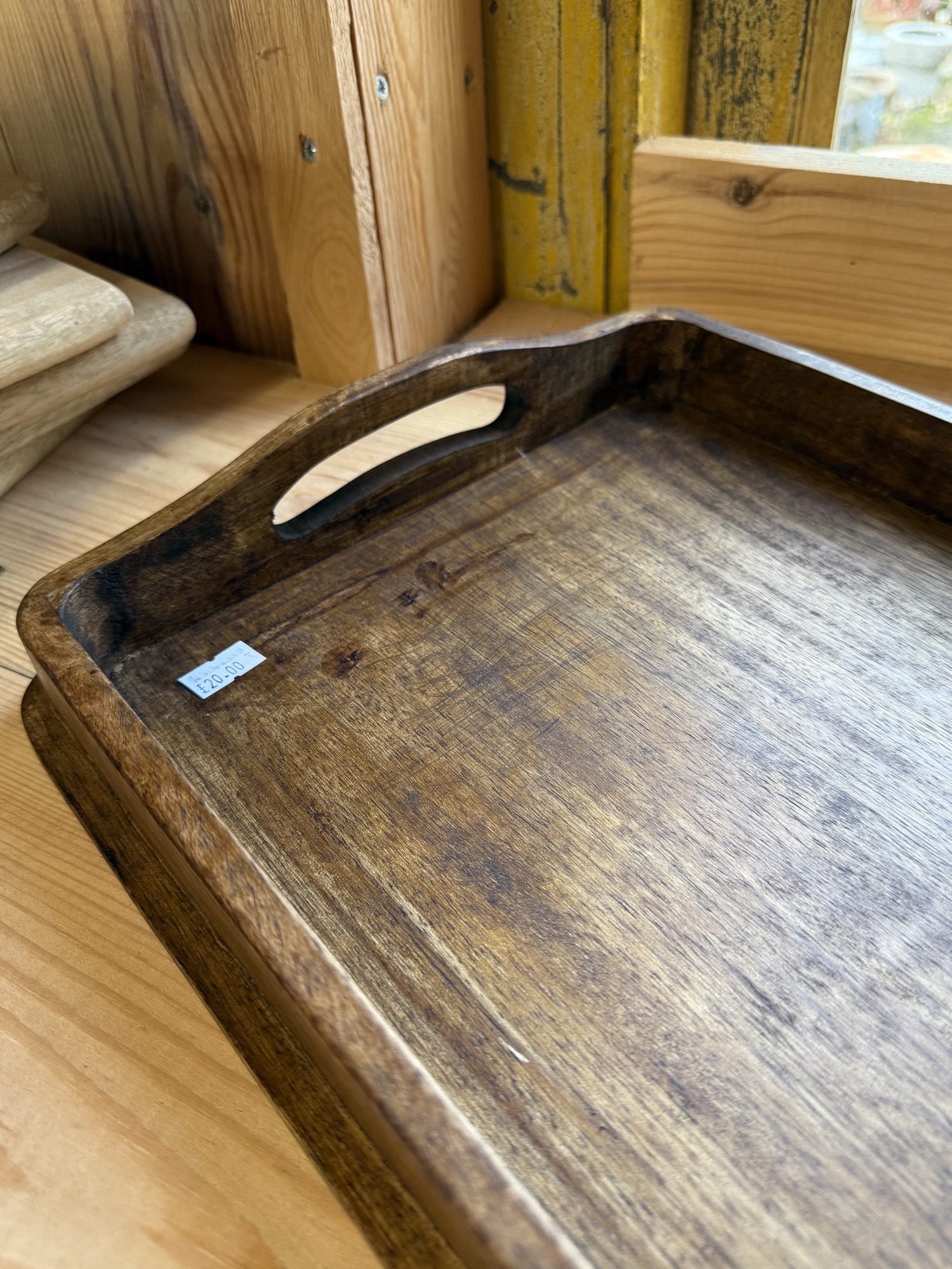Hardwood Tea Tray - Wells Reclamation