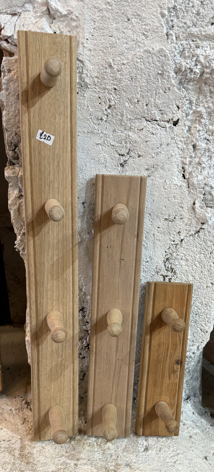 Wooden Peg Hooks (Various Sizes) - Wells Reclamation