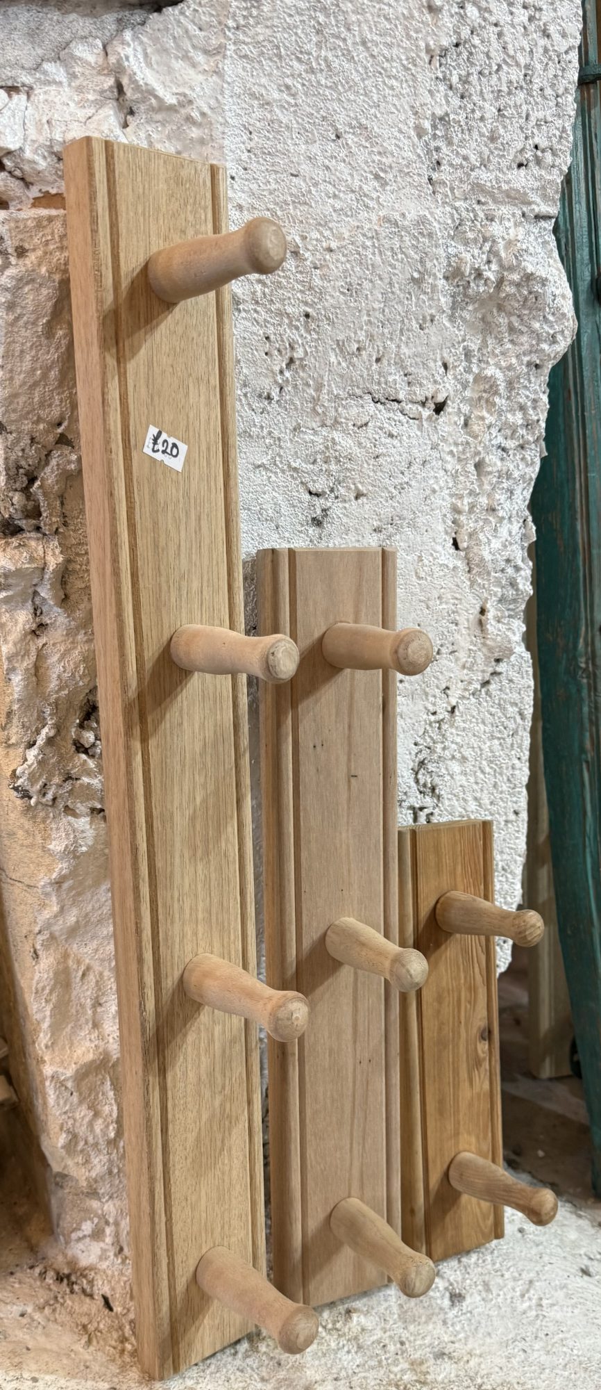 Wooden Peg Hooks (Various Sizes) - Wells Reclamation