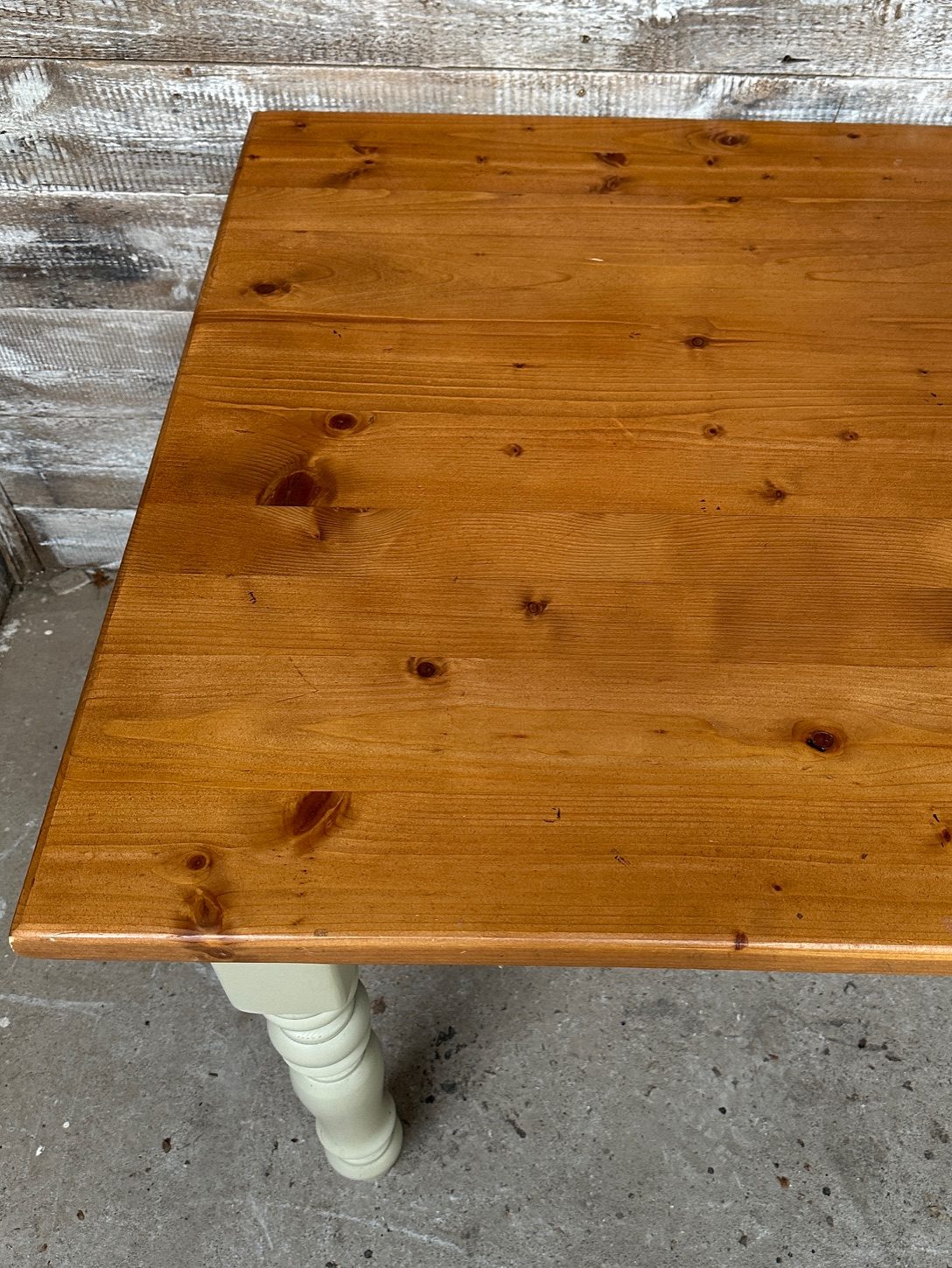 farmhouse pine dining table - Wells Reclamation