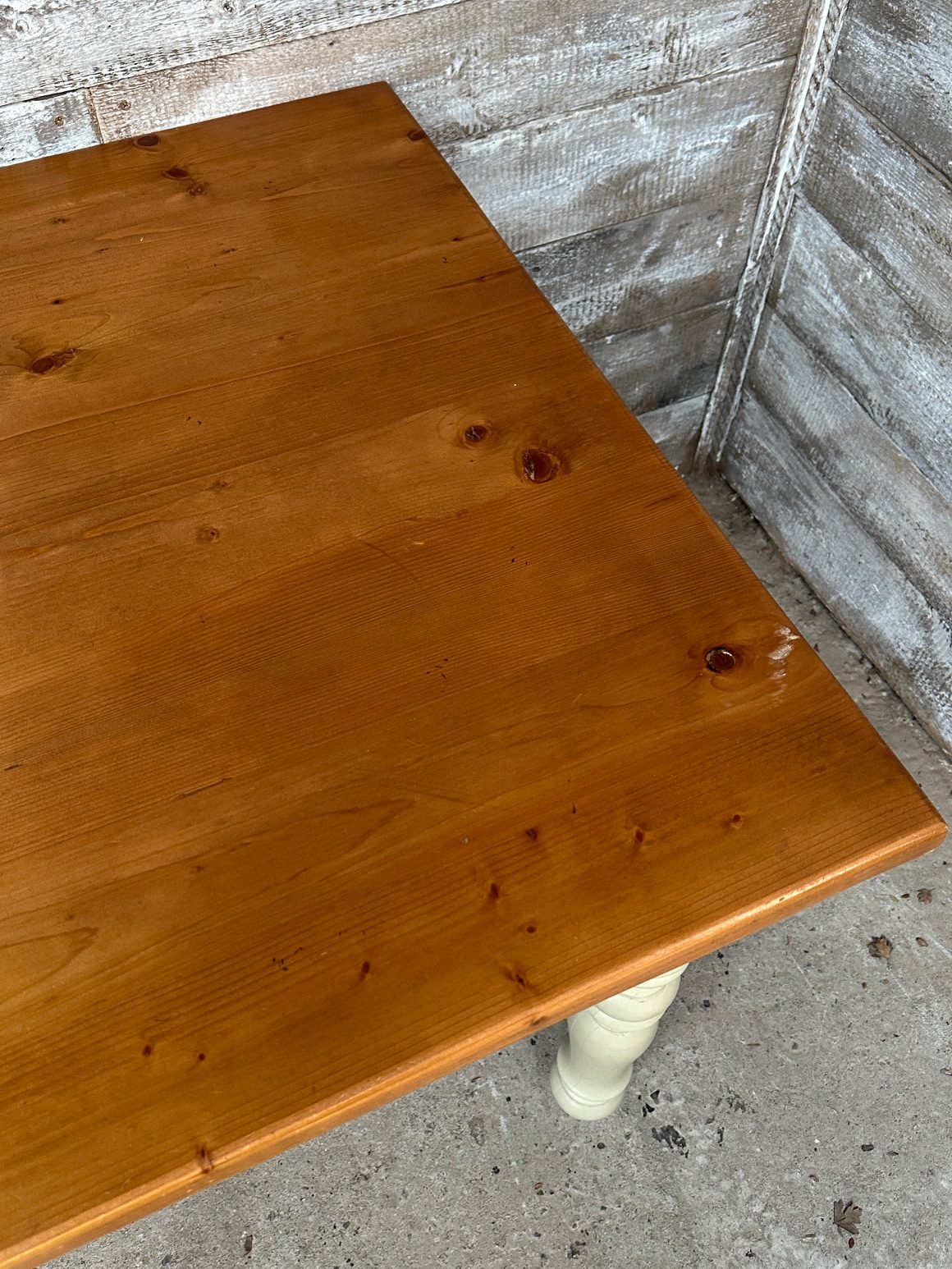 farmhouse pine dining table - Wells Reclamation