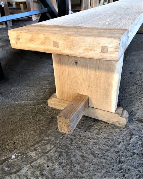 Oak kitchen bench - Wells Reclamation