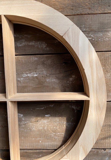 Round Wooden Window (Oak - Wells Reclamation