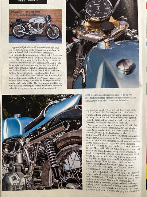 Manx Norvin motorcycle - Wells Reclamation